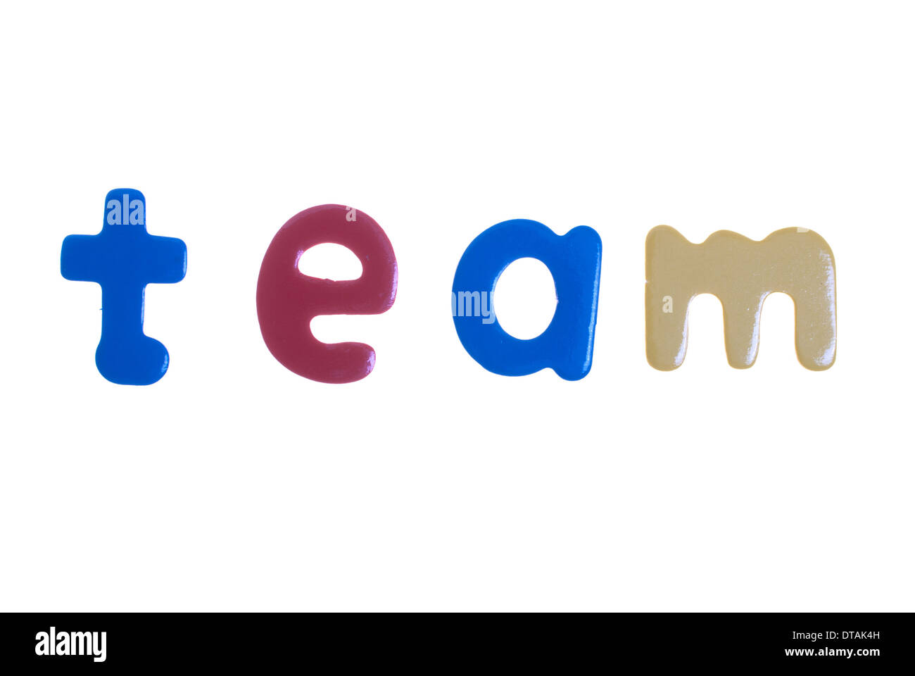 team letters isolated Stock Photo - Alamy