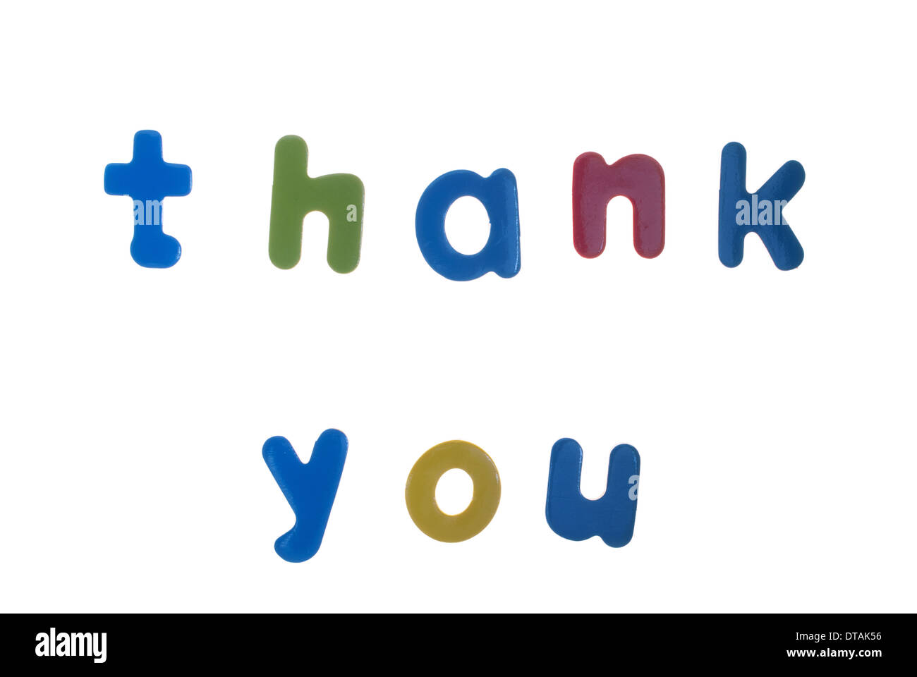 thank you letters isolated Stock Photo - Alamy