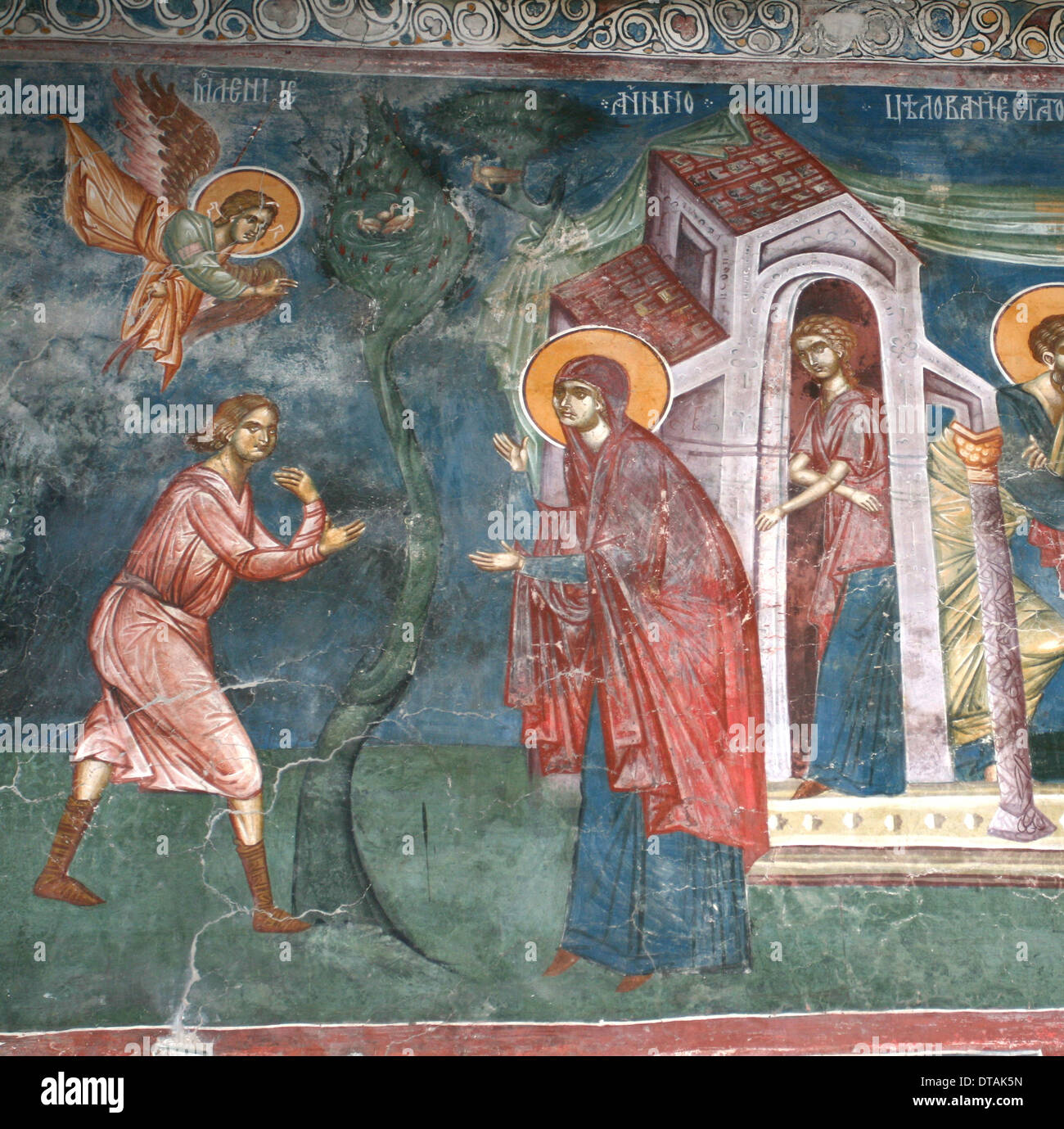 The Annunciation to Saint Anne, 14th century. Artist: Anonymous Stock Photo - Alamy