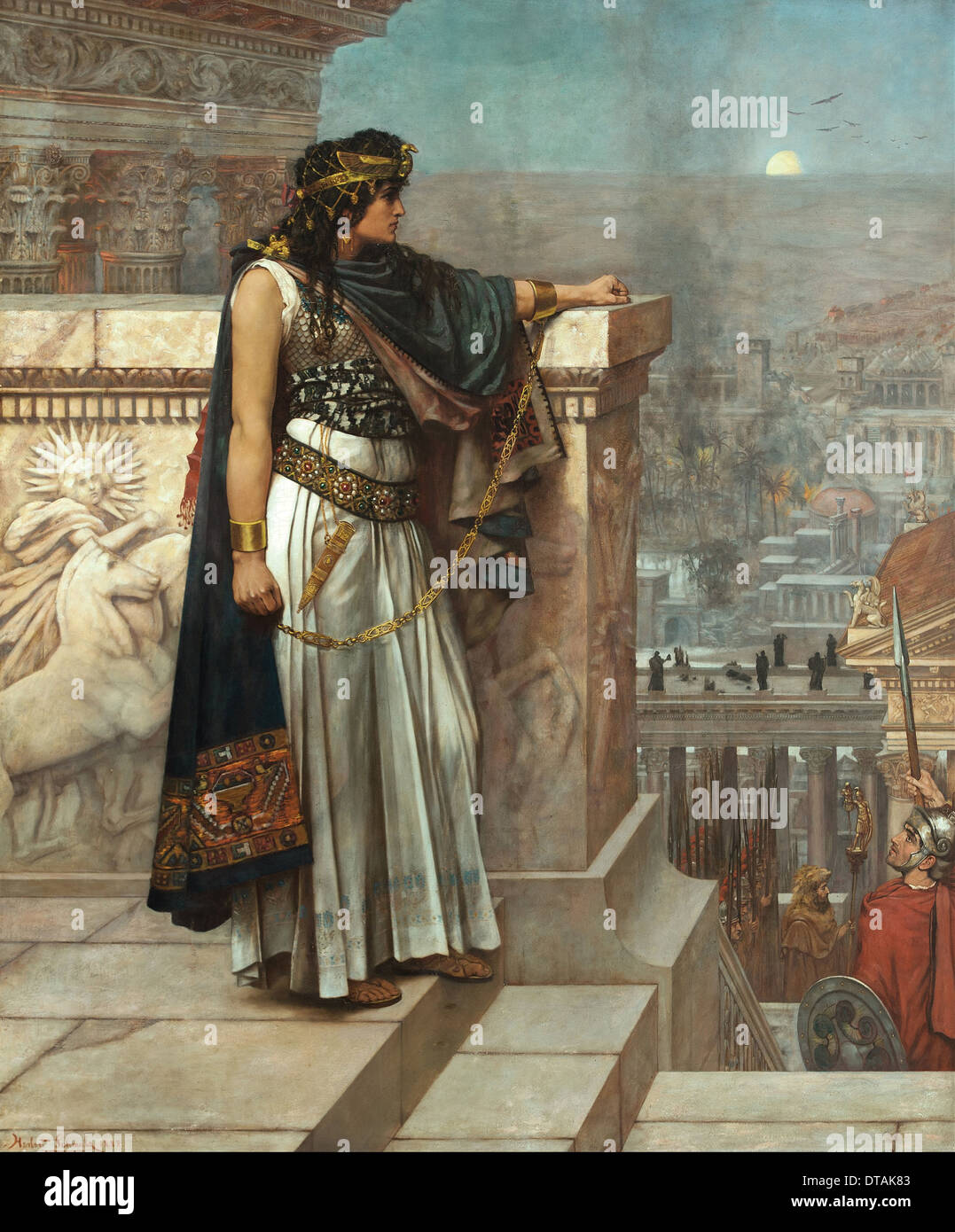 Zenobia's last look on Palmyra, 1888. Artist: Schmalz, Herbert Gustave ...