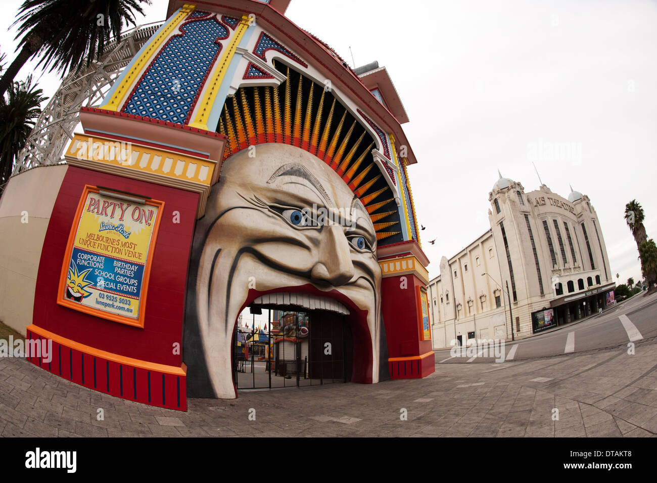 Entrance to luna park melbourne hi-res stock photography and images - Alamy