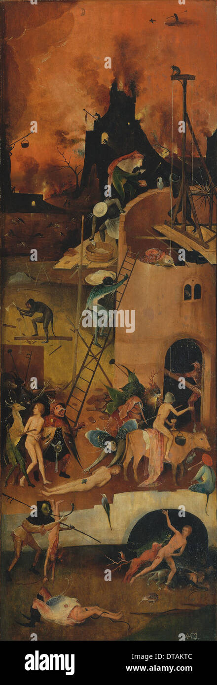 The Haywain (Triptych) Right panel, c. 1516. Artist: Bosch, Hieronymus (c. 1450-1516 Stock Photo ...