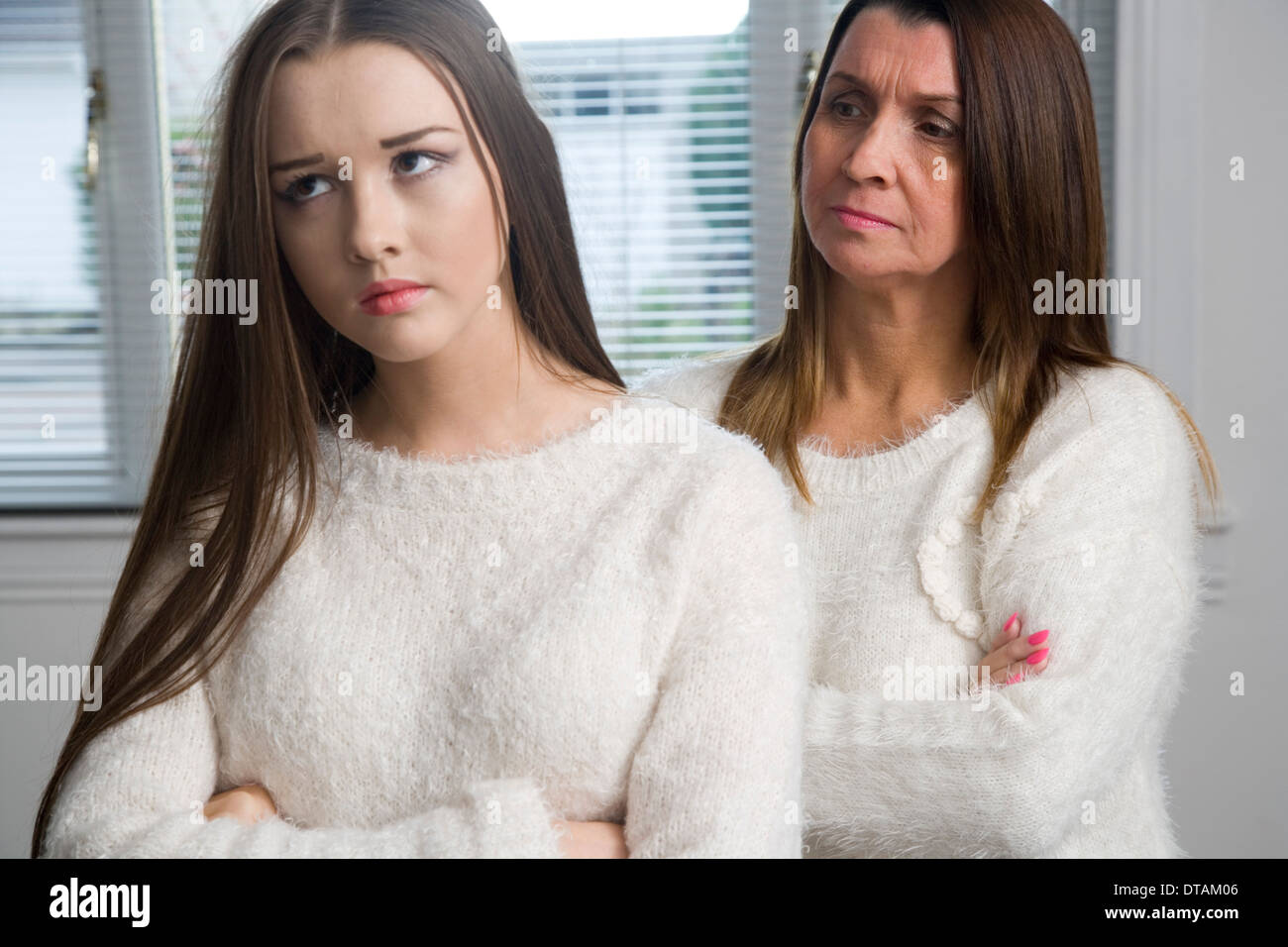 A mother having problems with a teenage daughter Stock Photo - Alamy