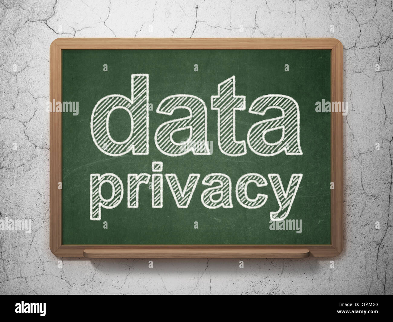Safety concept: Data Privacy on chalkboard background Stock Photo - Alamy