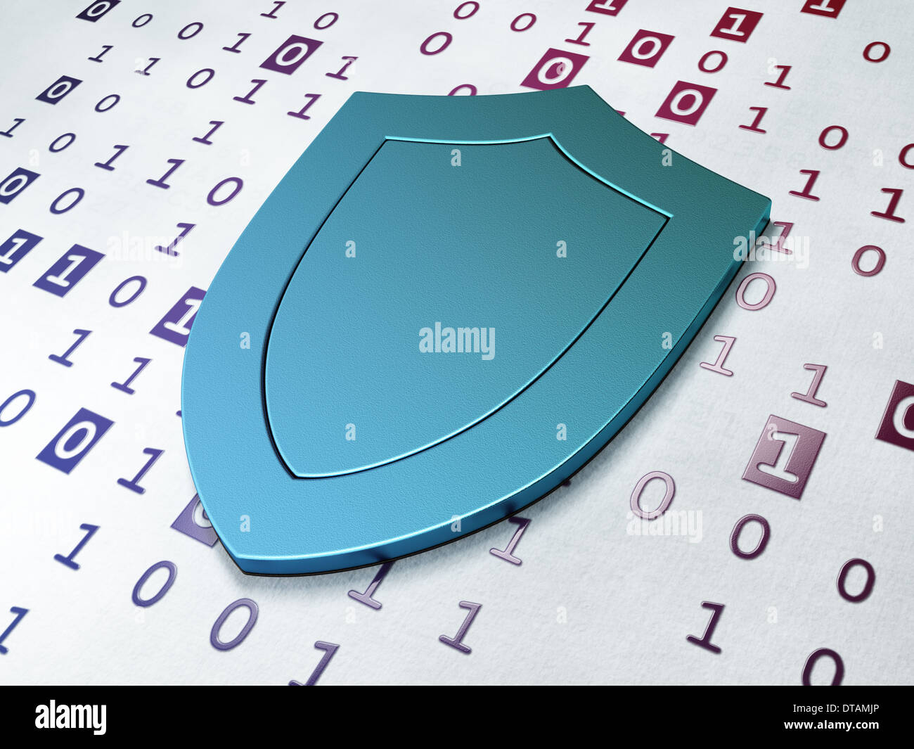 Safety concept: Shield on Binary Code background Stock Photo - Alamy