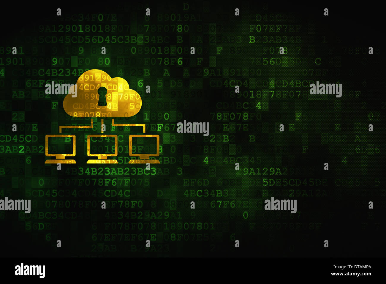 Privacy concept: Cloud Network on digital background Stock Photo - Alamy