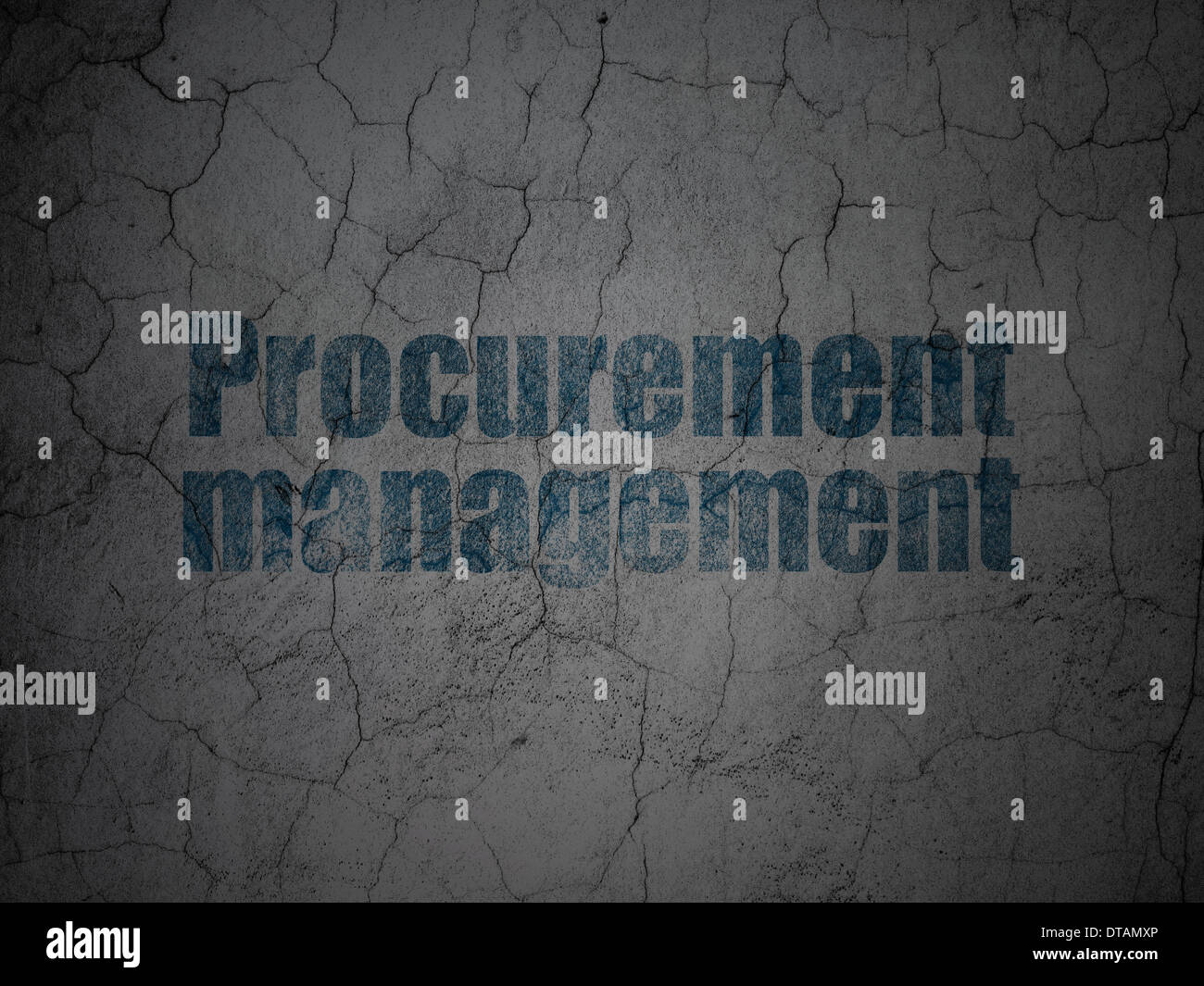 Finance concept: Procurement Management on grunge wall background Stock ...