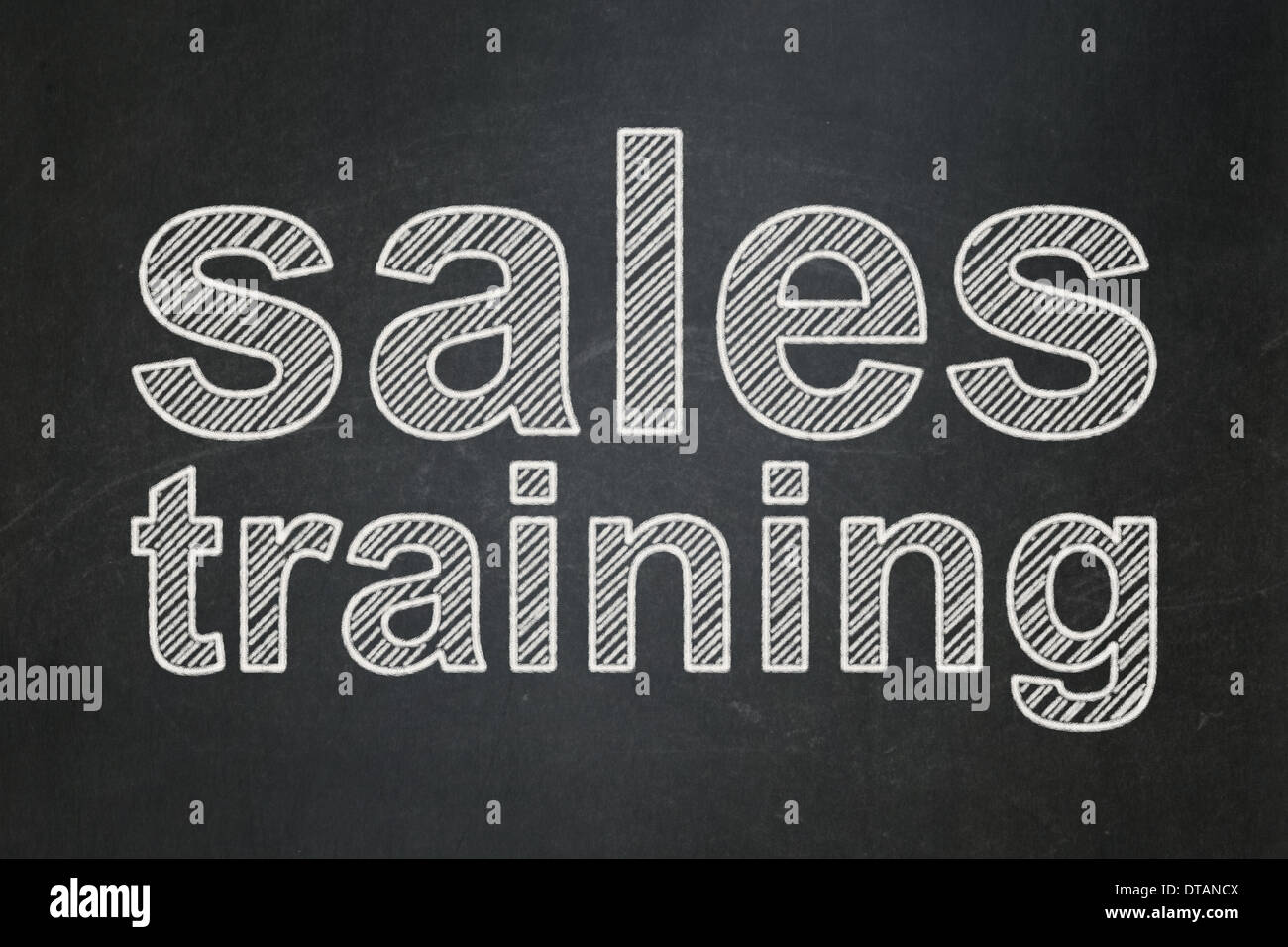 Advertising concept: Sales Training on chalkboard background Stock ...