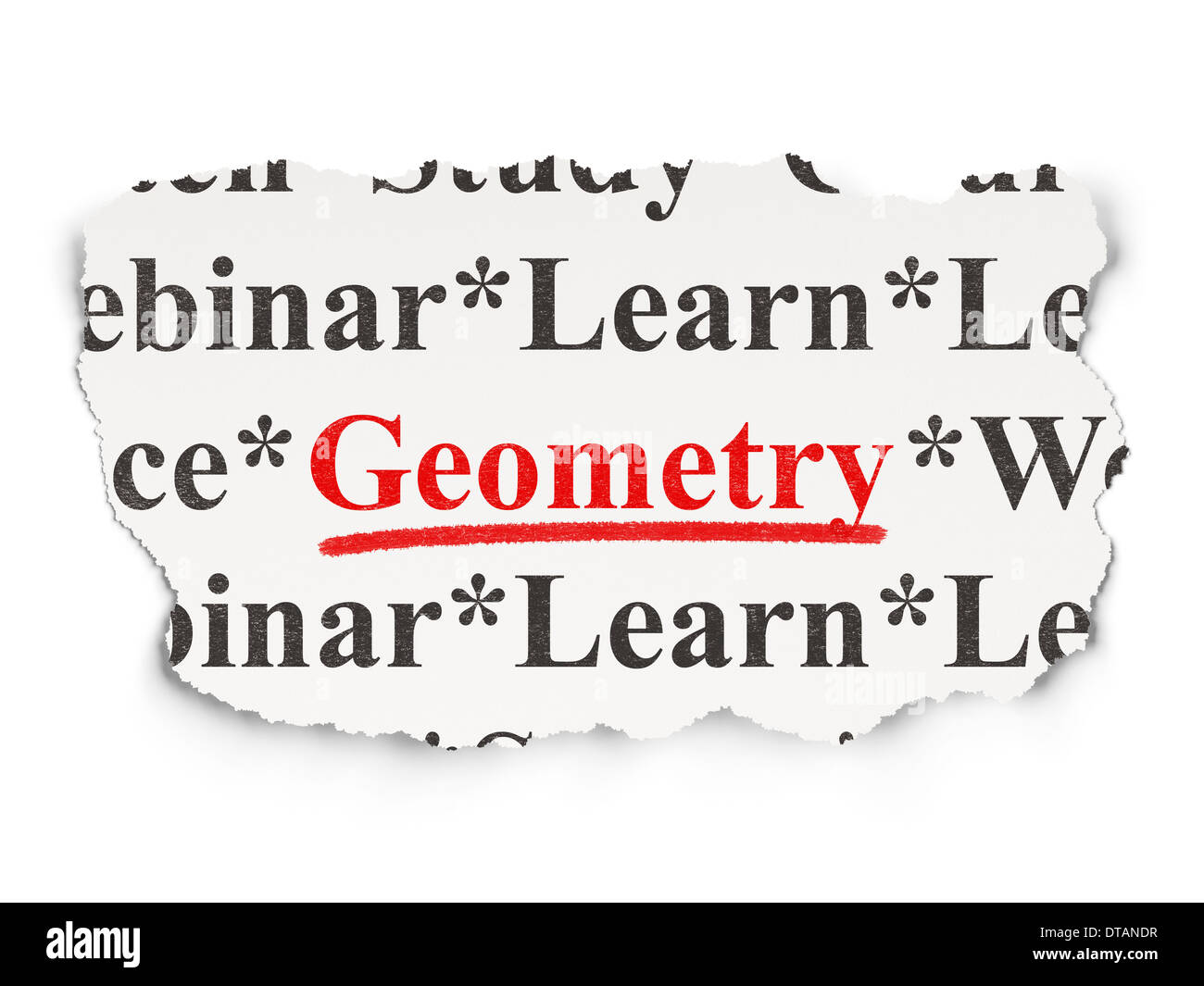 Education concept: Geometry on Paper background Stock Photo - Alamy