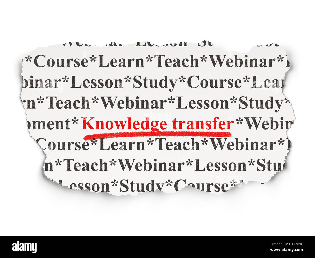Education concept: Knowledge Transfer on Paper background Stock Photo ...