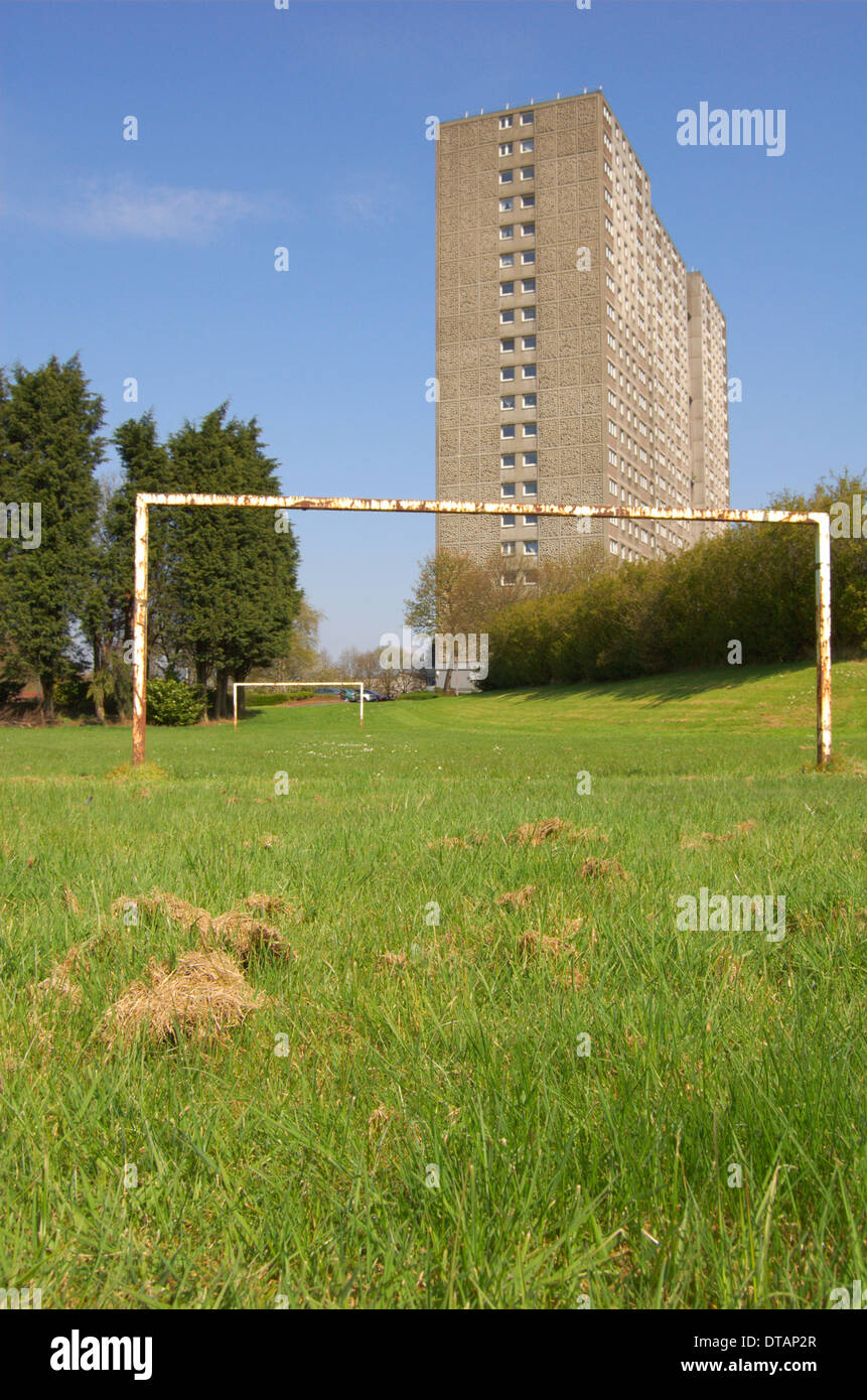 High rise residential buildings at Sighthill in Glasgow, Scotland Stock ...