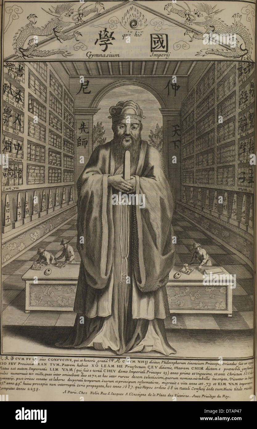 Portrait of the Chinese thinker and social philosopher Confucius (551 ...