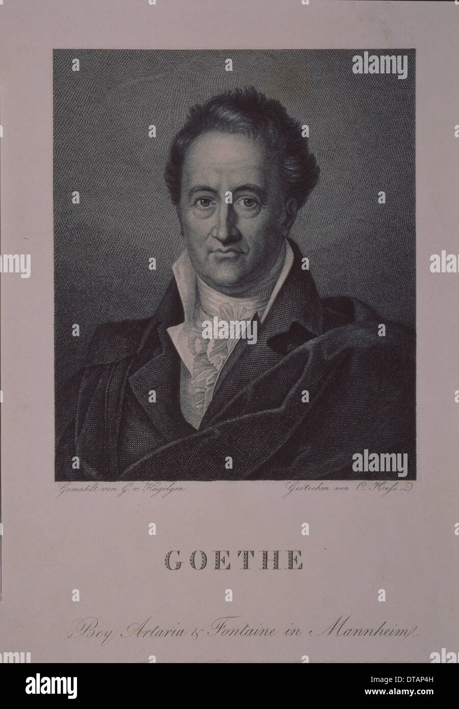 Portrait of the author Johann Wolfgang von Goethe (1749-1832). Artist ...