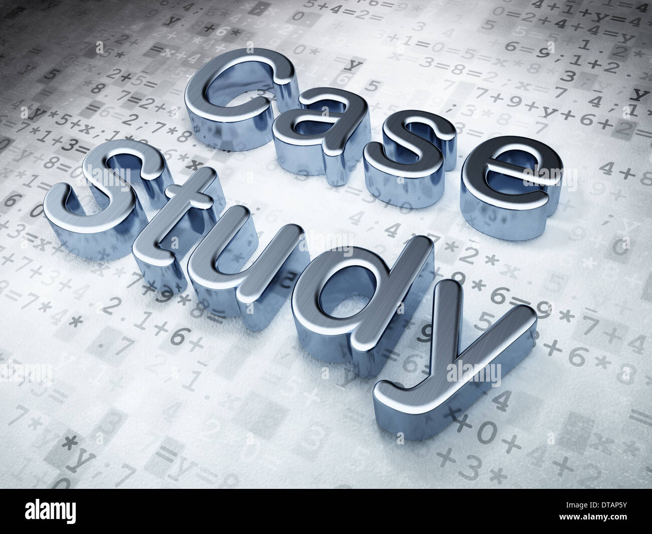 Education concept: Silver Case Study on digital background Stock Photo ...