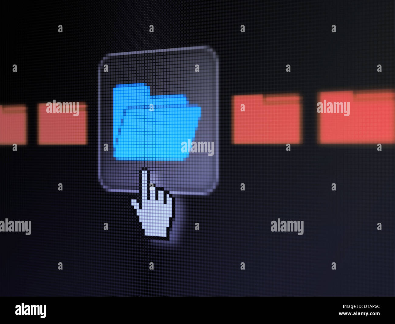 Business concept: Folder on digital computer screen Stock Photo - Alamy