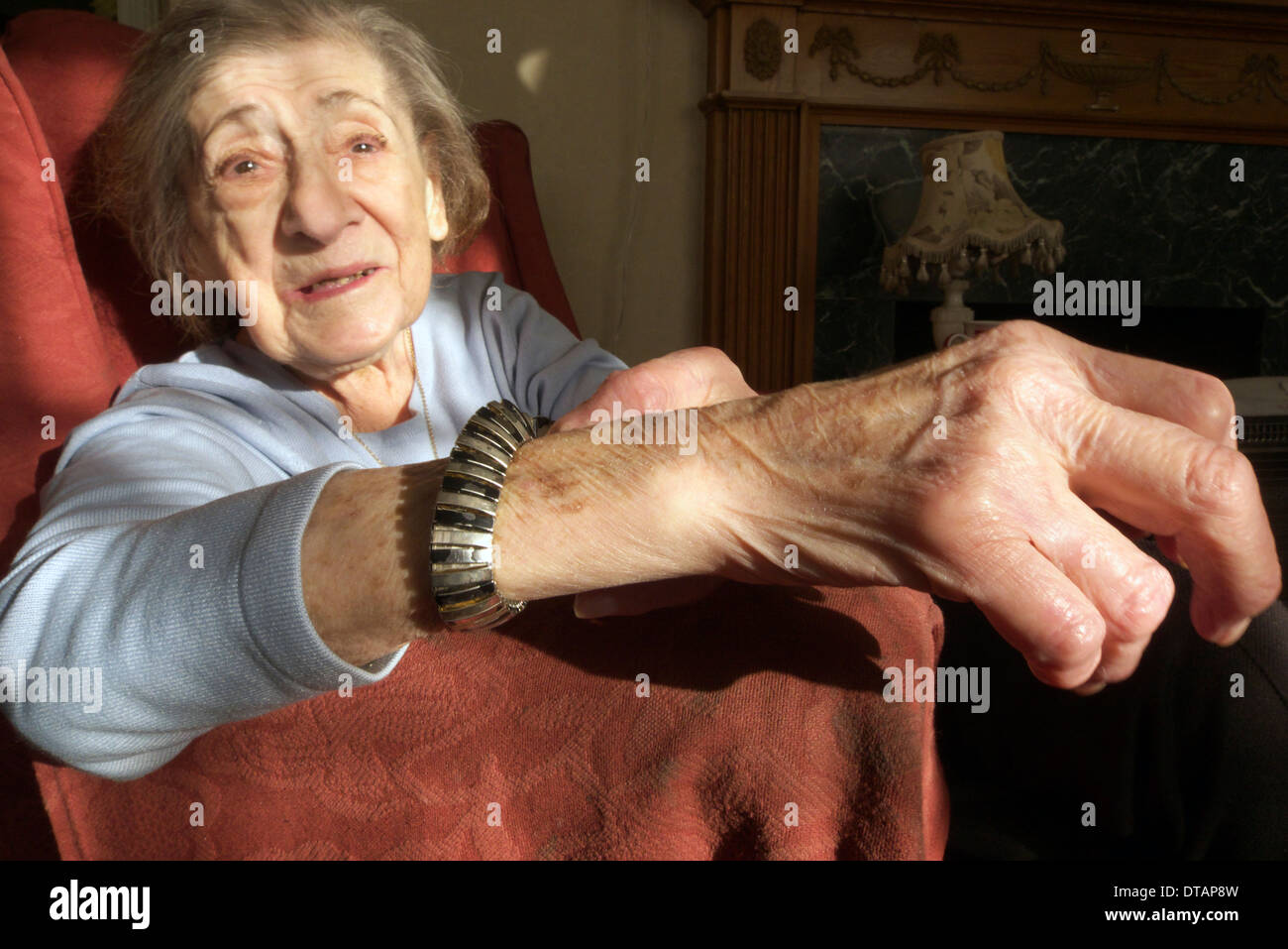 100 year old woman uk hi-res stock photography and images - Alamy