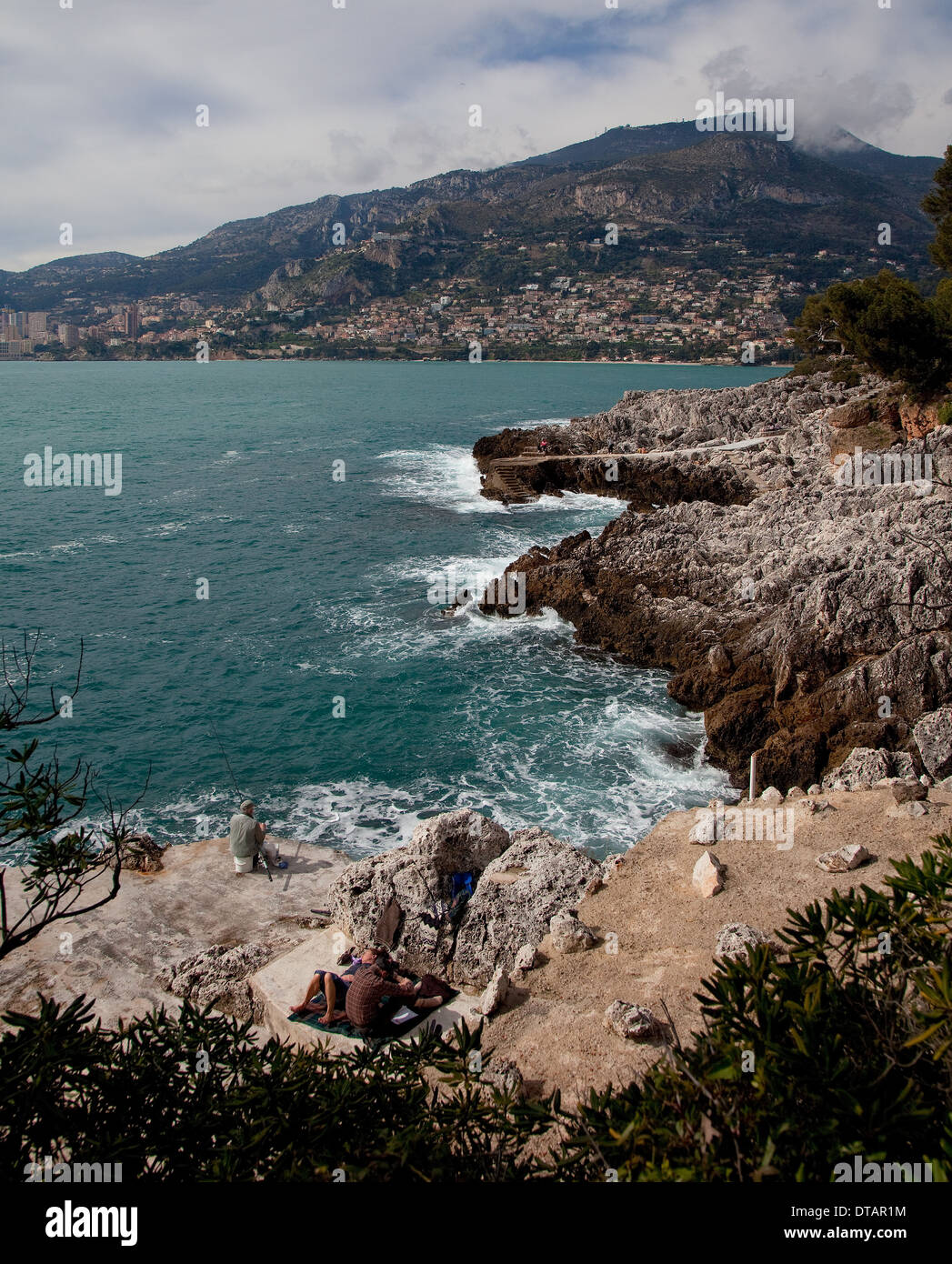 Roquebrune-Cap-Martin, Promenade Le Corbusier Stock Photo - Alamy