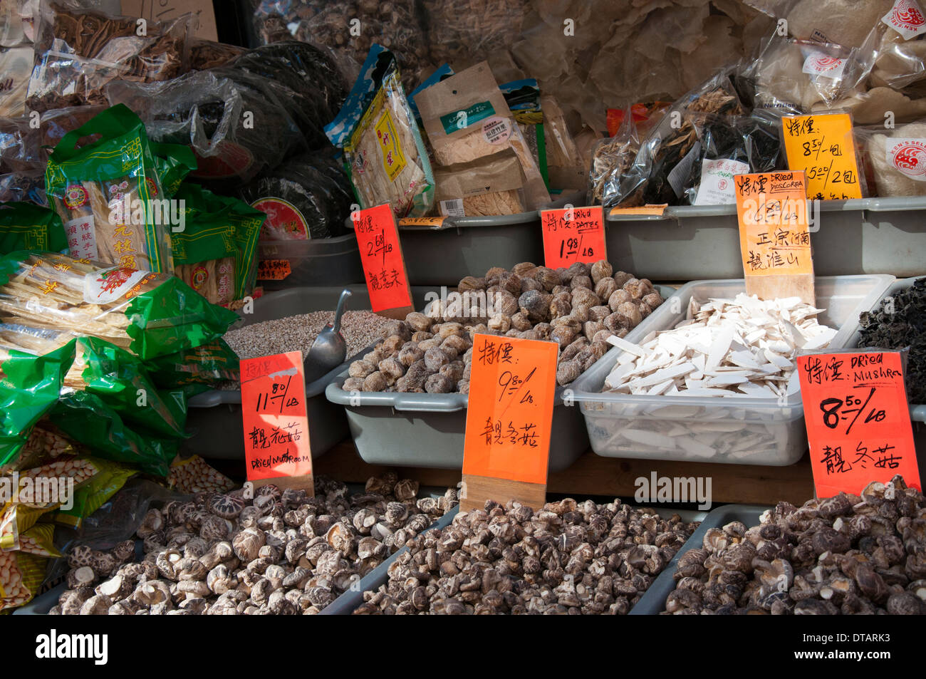 An ethnic grocery store in Chinatown, Manhattan New York City, USA ...