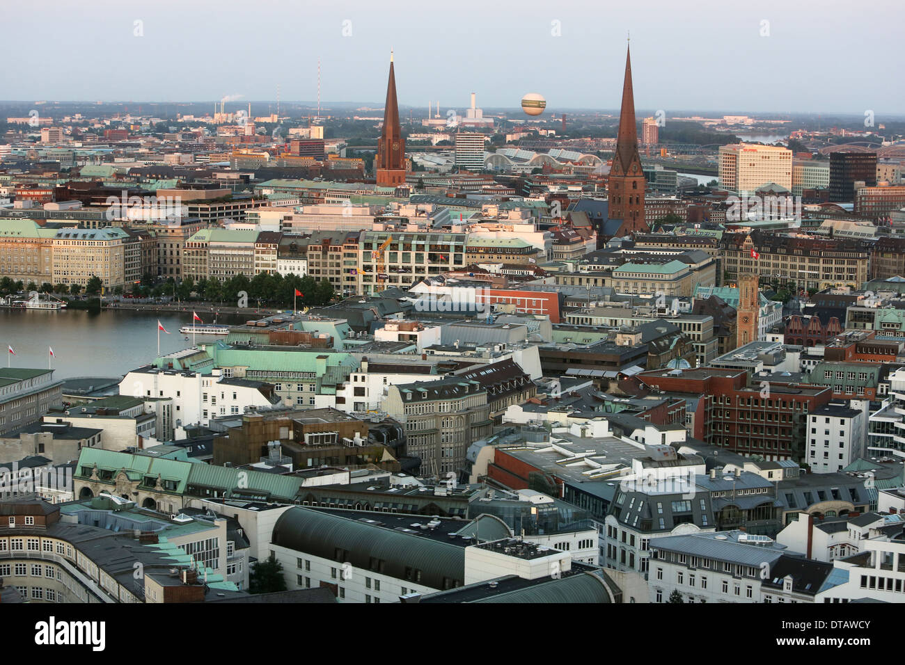 Hamburg, Germany, view over the city Stock Photo - Alamy
