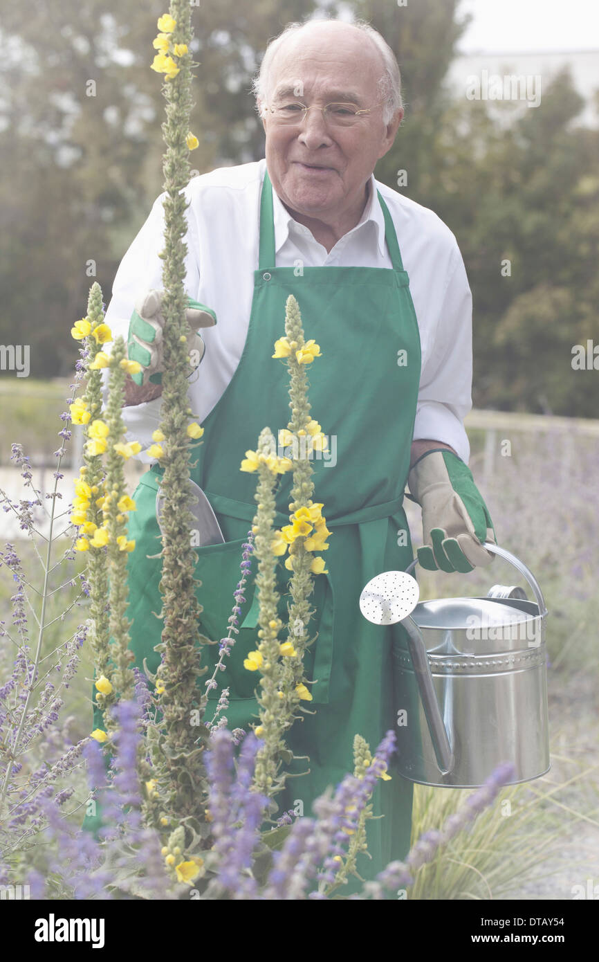 Man holding watering can hi-res stock photography and images - Alamy