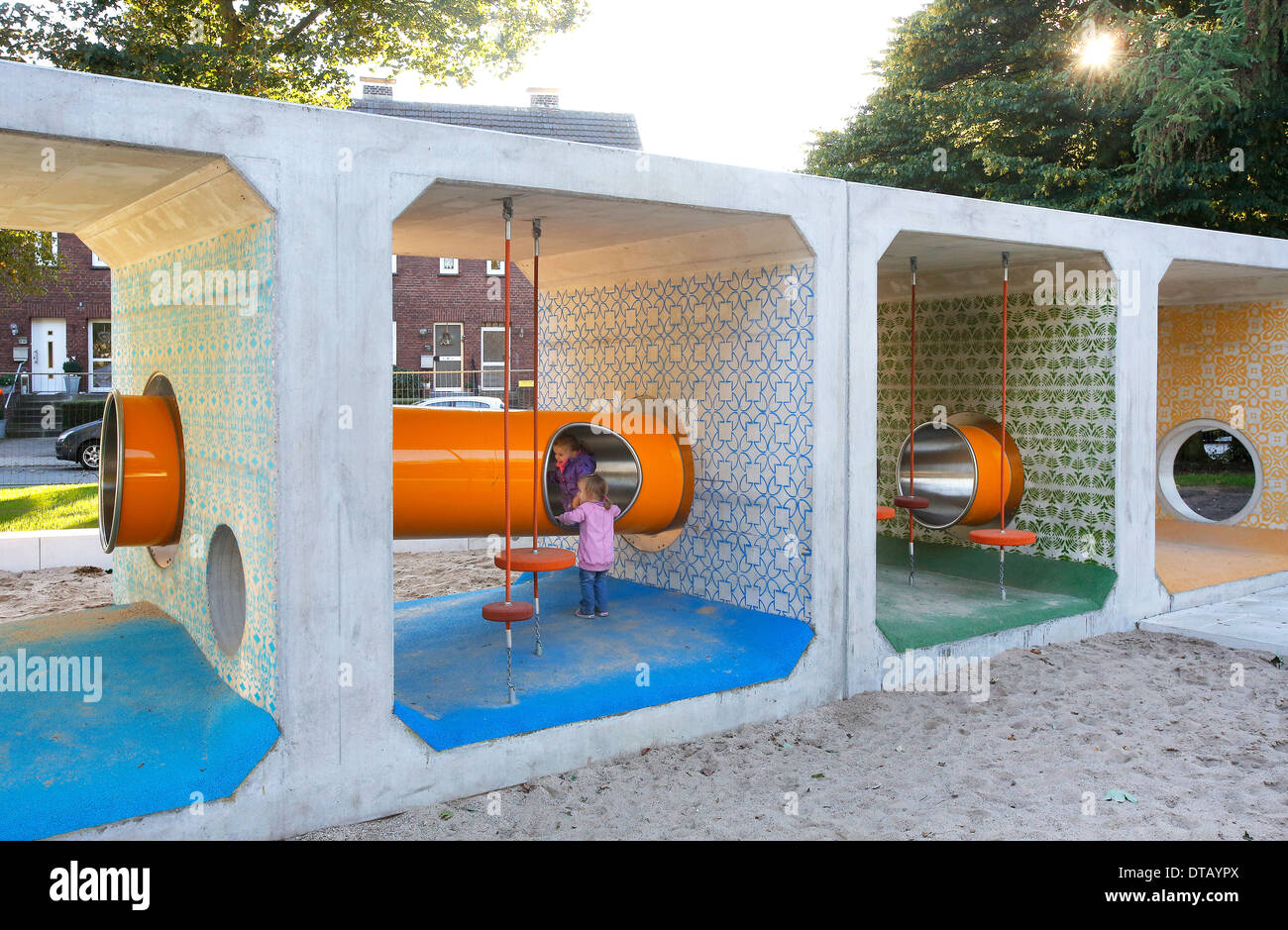 Oberhausen, Germany, a modern children's playground Stock Photo - Alamy