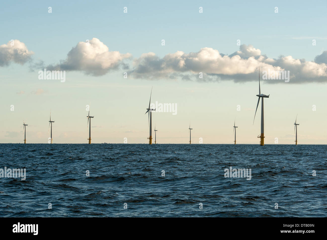 Germany, offshore wind farm EnBW Baltic 1 in the Baltic Sea Stock Photo ...