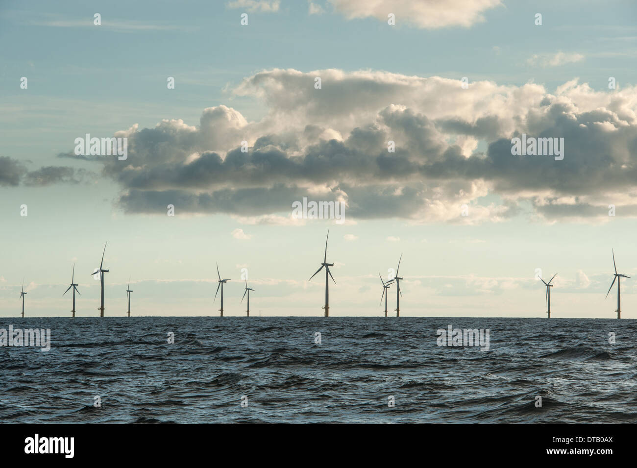 Germany, offshore wind farm EnBW Baltic 1 in the Baltic Sea Stock Photo ...
