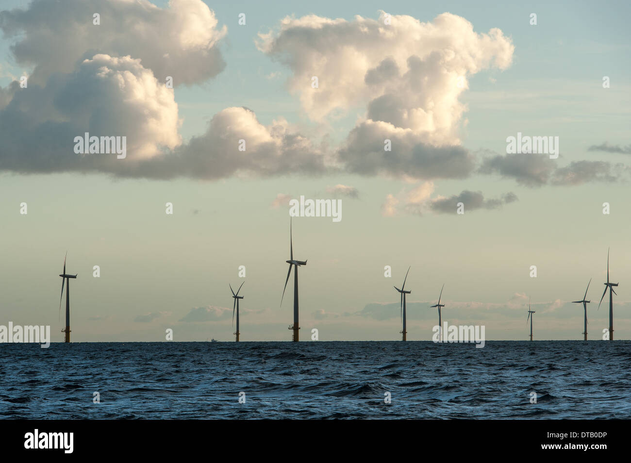 Germany, offshore wind farm EnBW Baltic 1 in the Baltic Sea Stock Photo ...