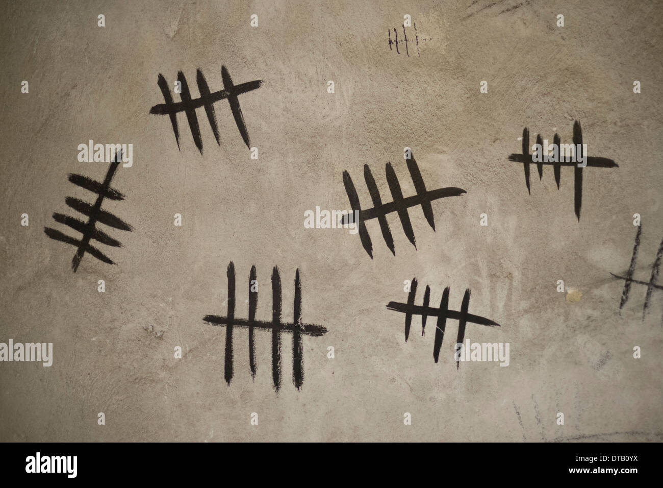 Tally wall hi-res stock photography and images - Alamy