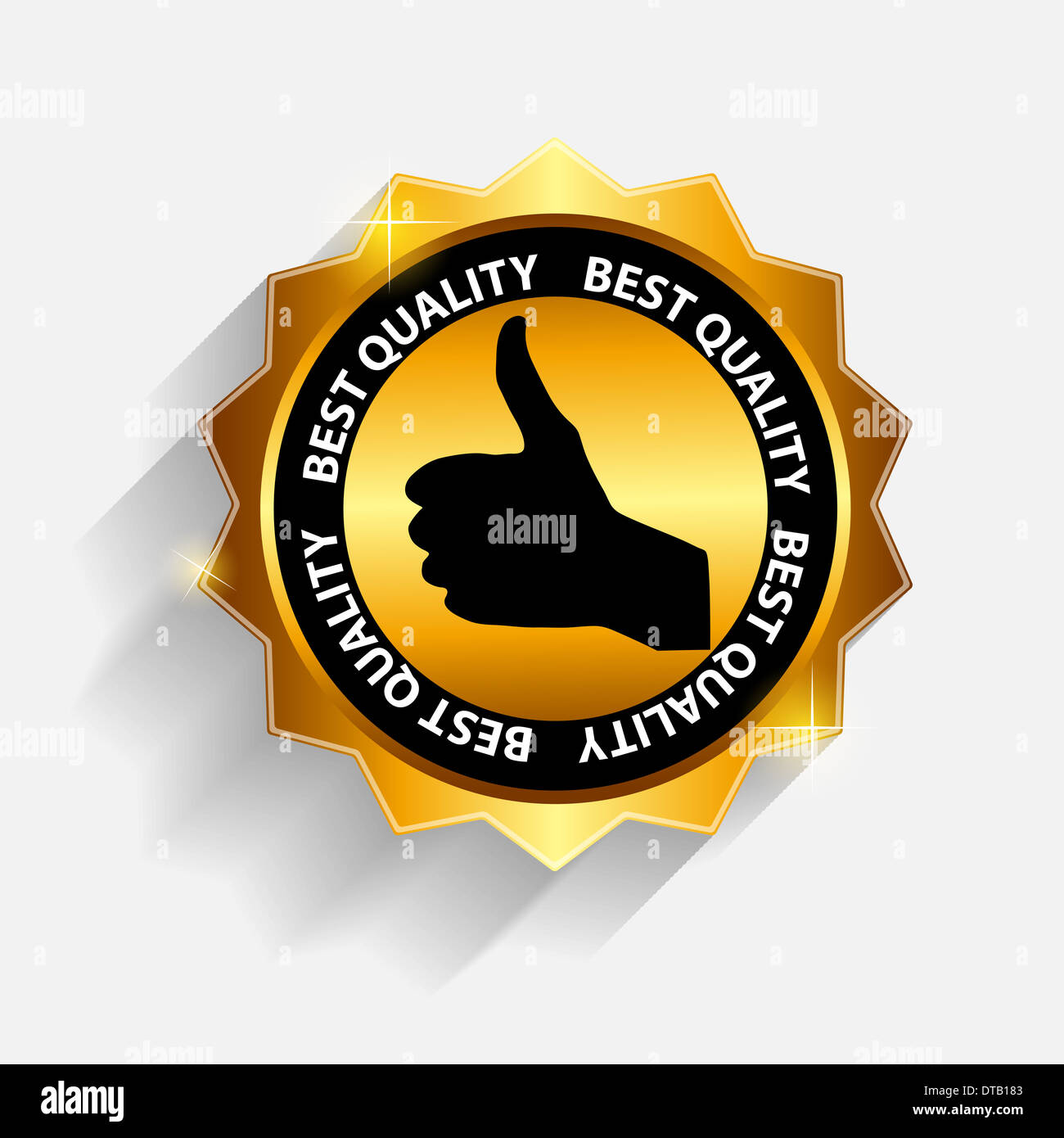 Gold Label Sign Template Vector Illustration Stock Photo - Alamy