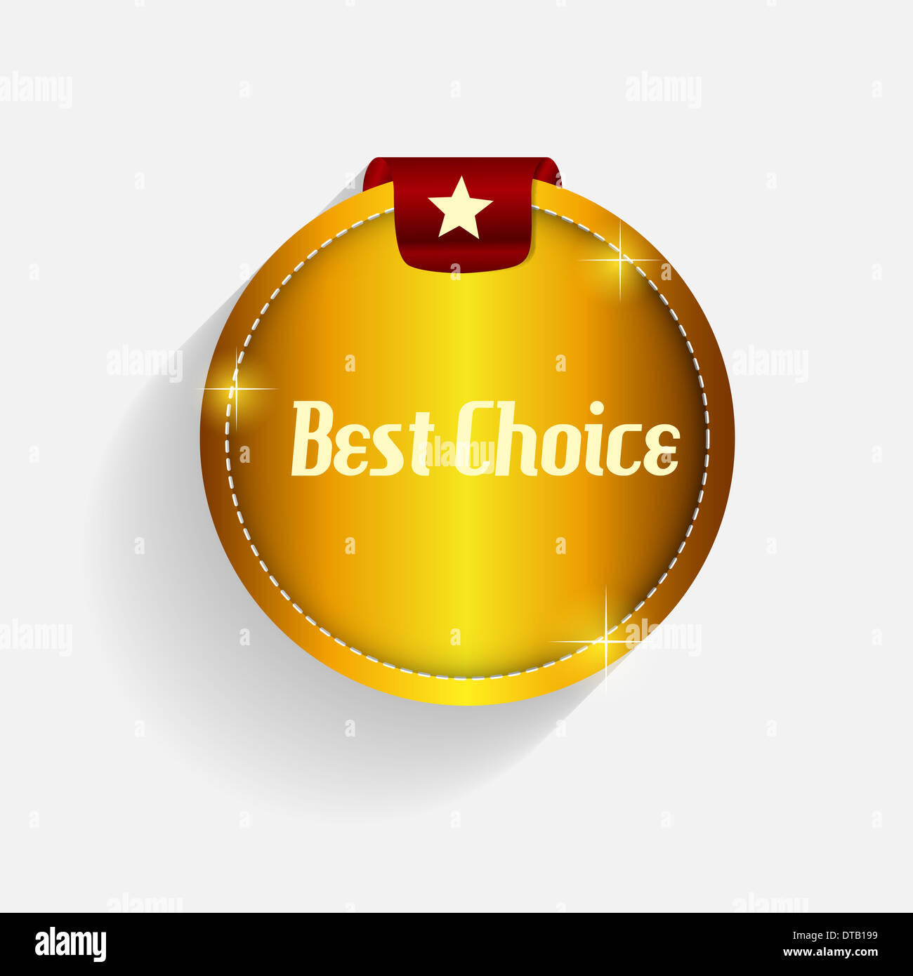 Gold Label Sign Template Vector Illustration Stock Photo - Alamy