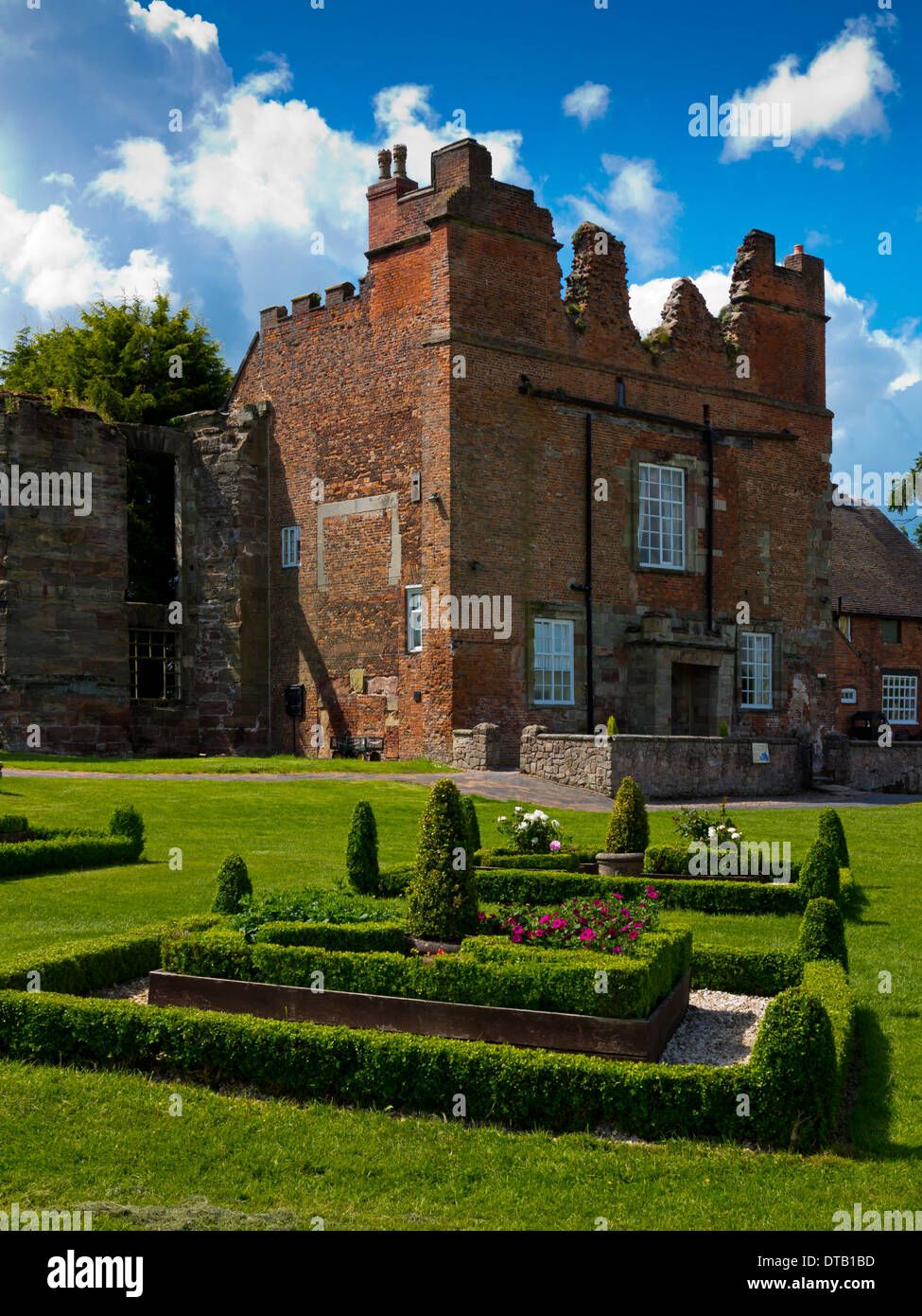 Tutbury Castle in Staffordshire England UK a part ruined grade 1 listed ...