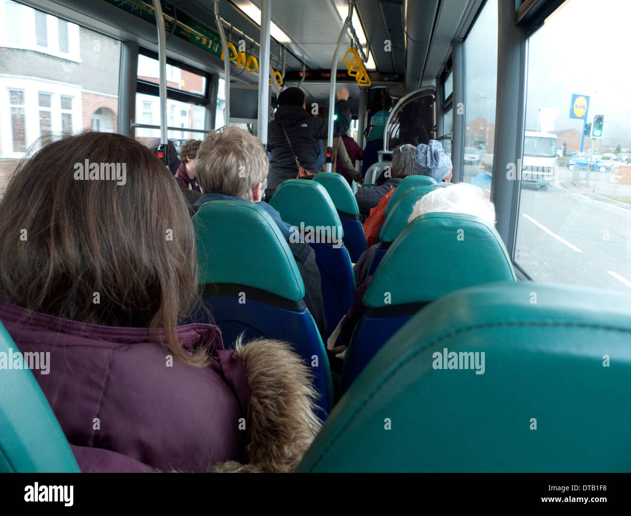 Inside of bus uk hi-res stock photography and images - Alamy