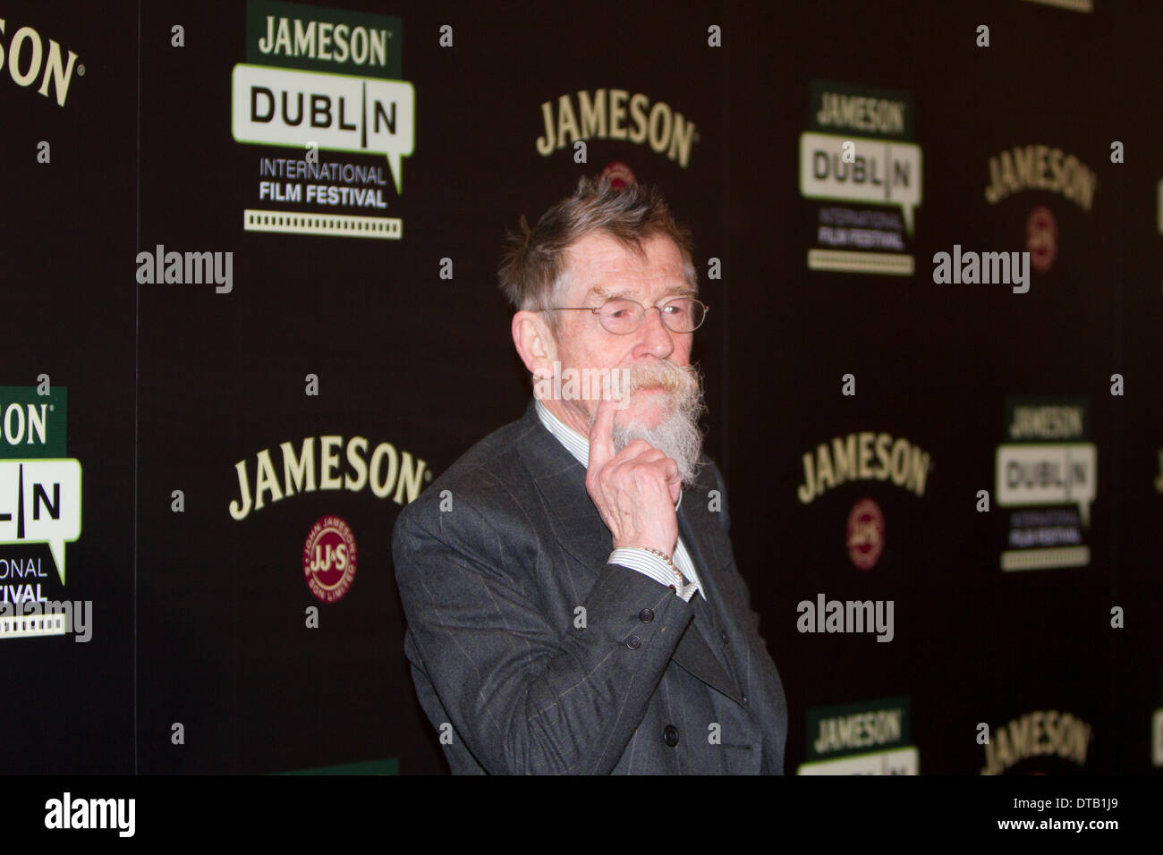 Dublin, Ireland. 13th February 2014. English actor John Hurt poses for ...