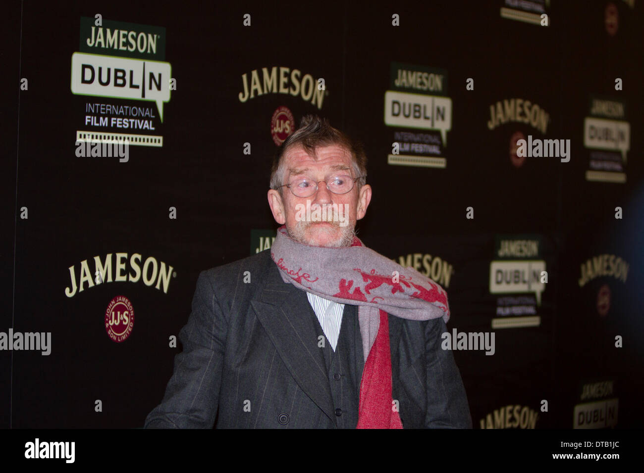 Dublin, Ireland. 13th February 2014. English actor John Hurt poses for ...