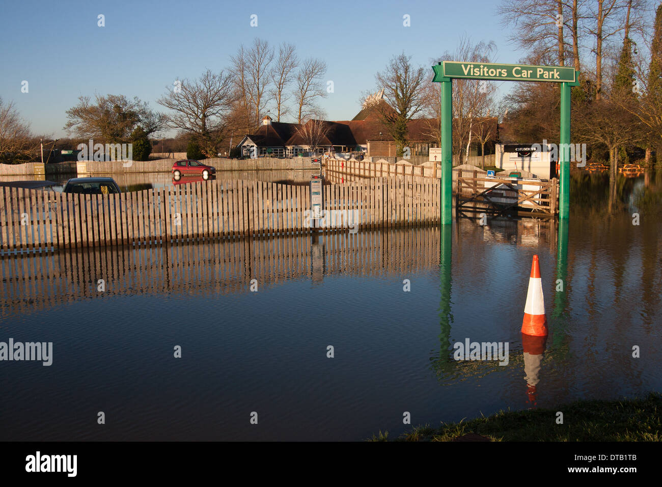 floodwater The Hop Farm Kent England UK Europe Stock Photo - Alamy