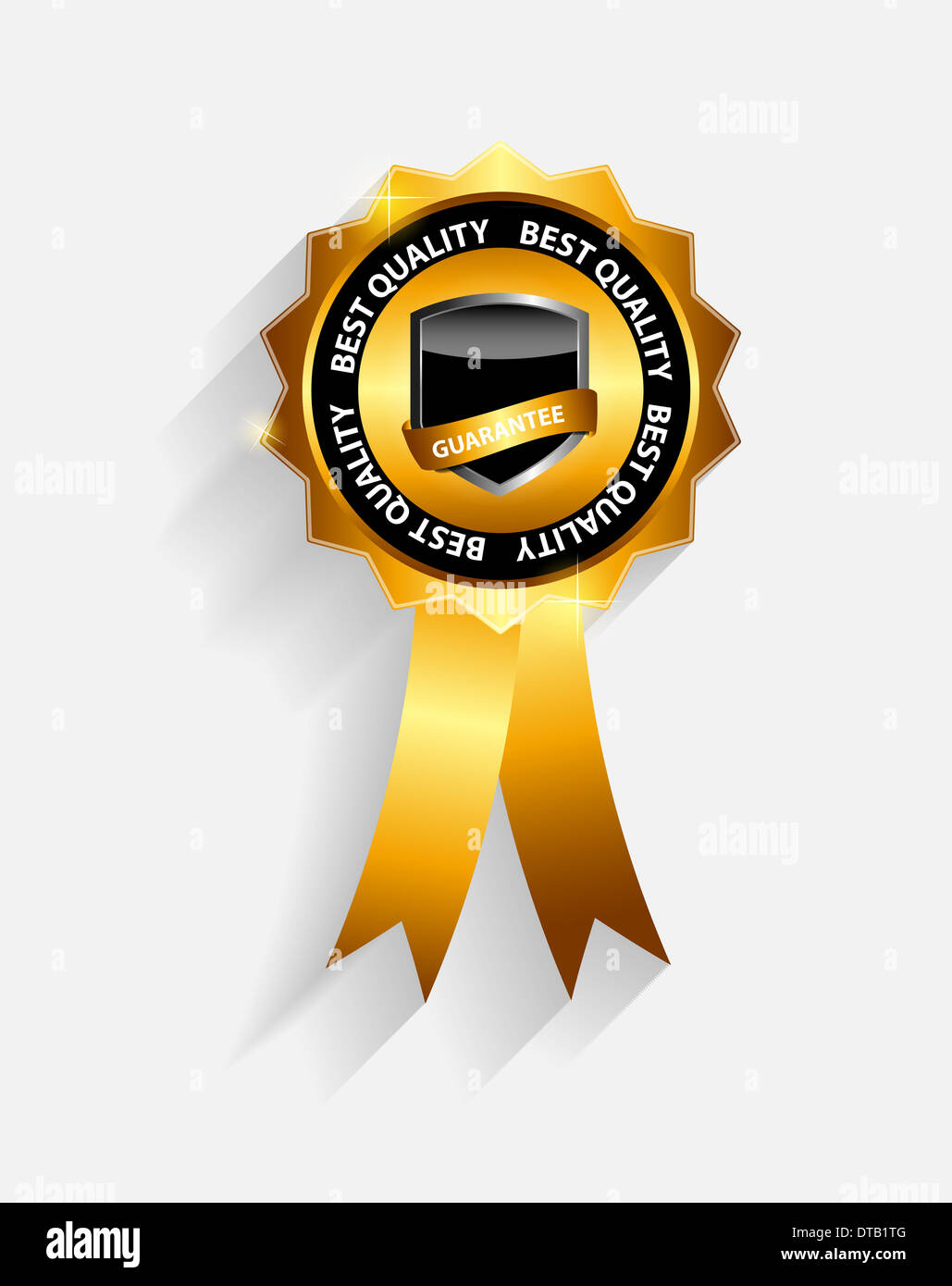 Gold Label Sign Template Vector Illustration Stock Photo - Alamy