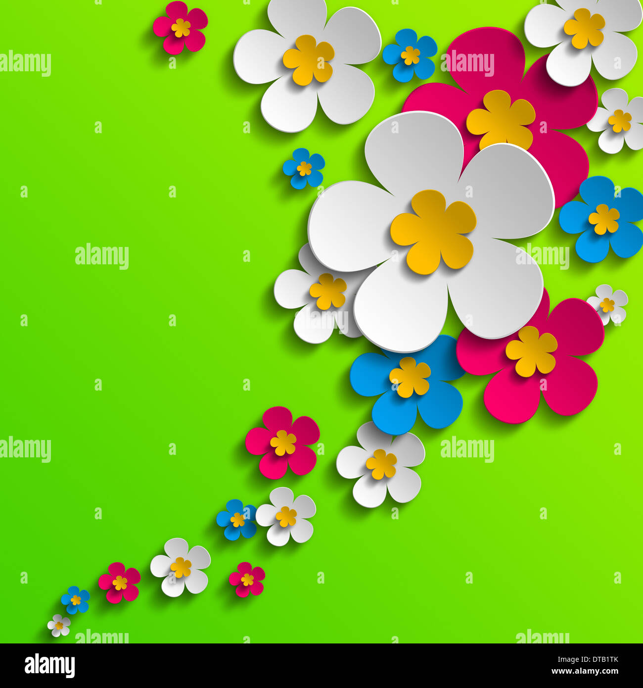 3d flower background Stock Photo - Alamy