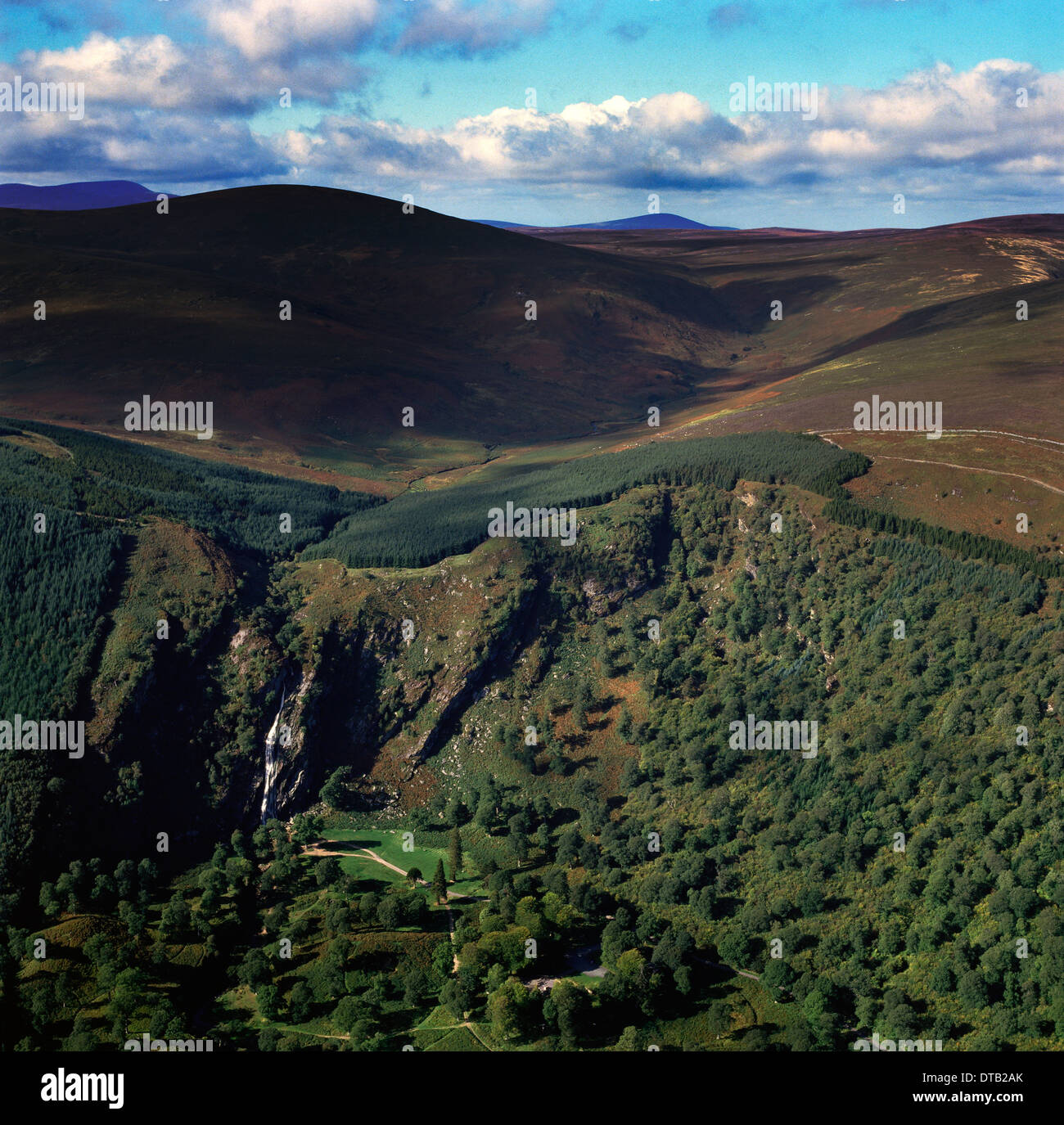 Vintage Image Circa 1970: Powerscourt Waterfall, County Wicklow ...