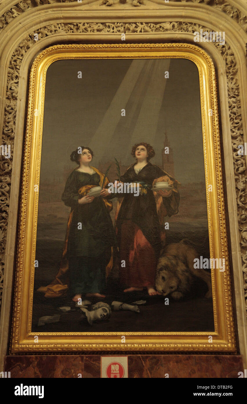 Sevilla Cathedral Painting High Resolution Stock Photography and Images ...