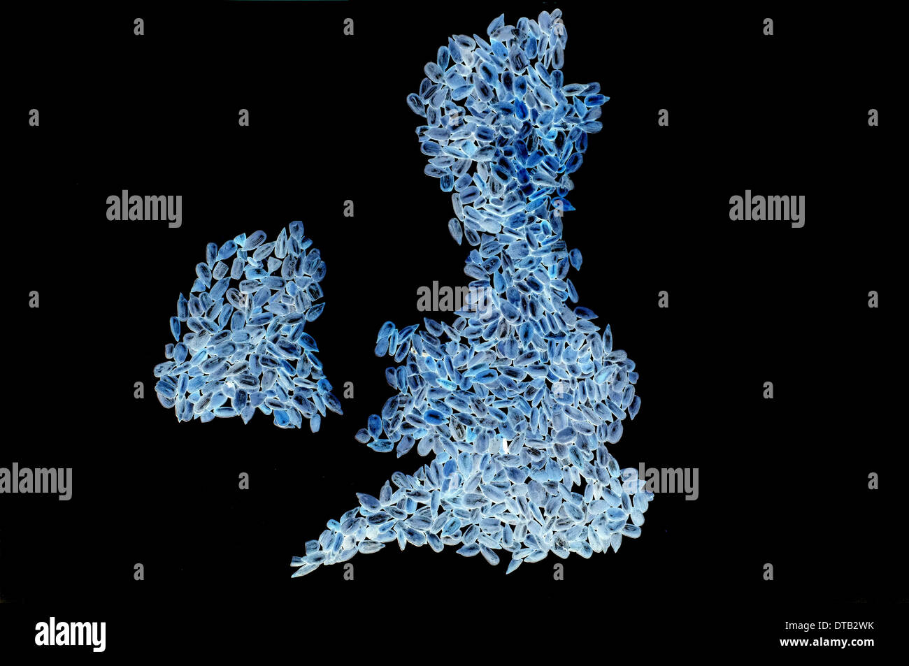Uk map outline hi-res stock photography and images - Alamy
