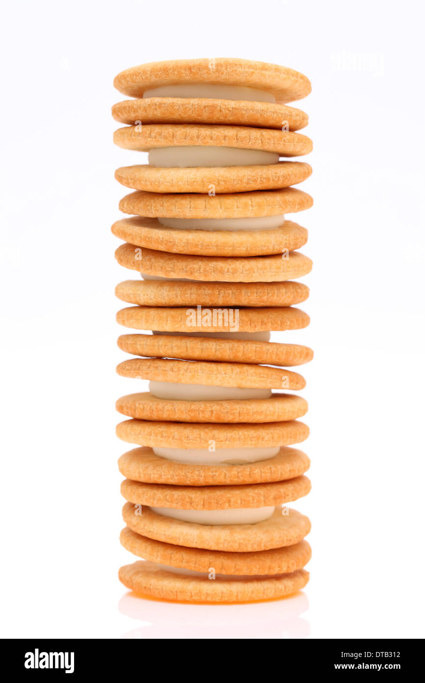Stack butter biscuits isolated hi-res stock photography and images - Alamy