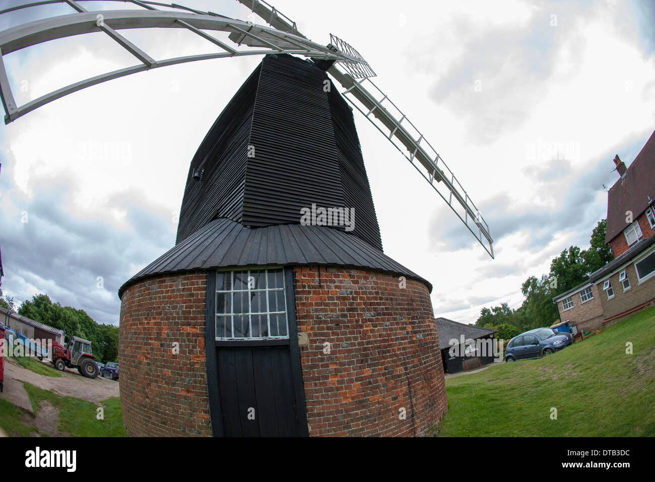 Windmill in Reigate Heath Golf Club, Surrey, South of England Stock ...