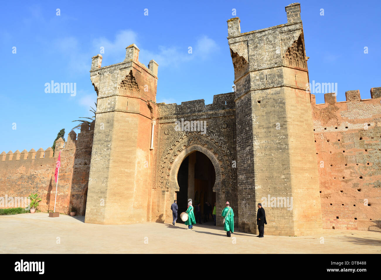 Entrance gate to Chellah (Sala Colonia) Roman archaeological site ...