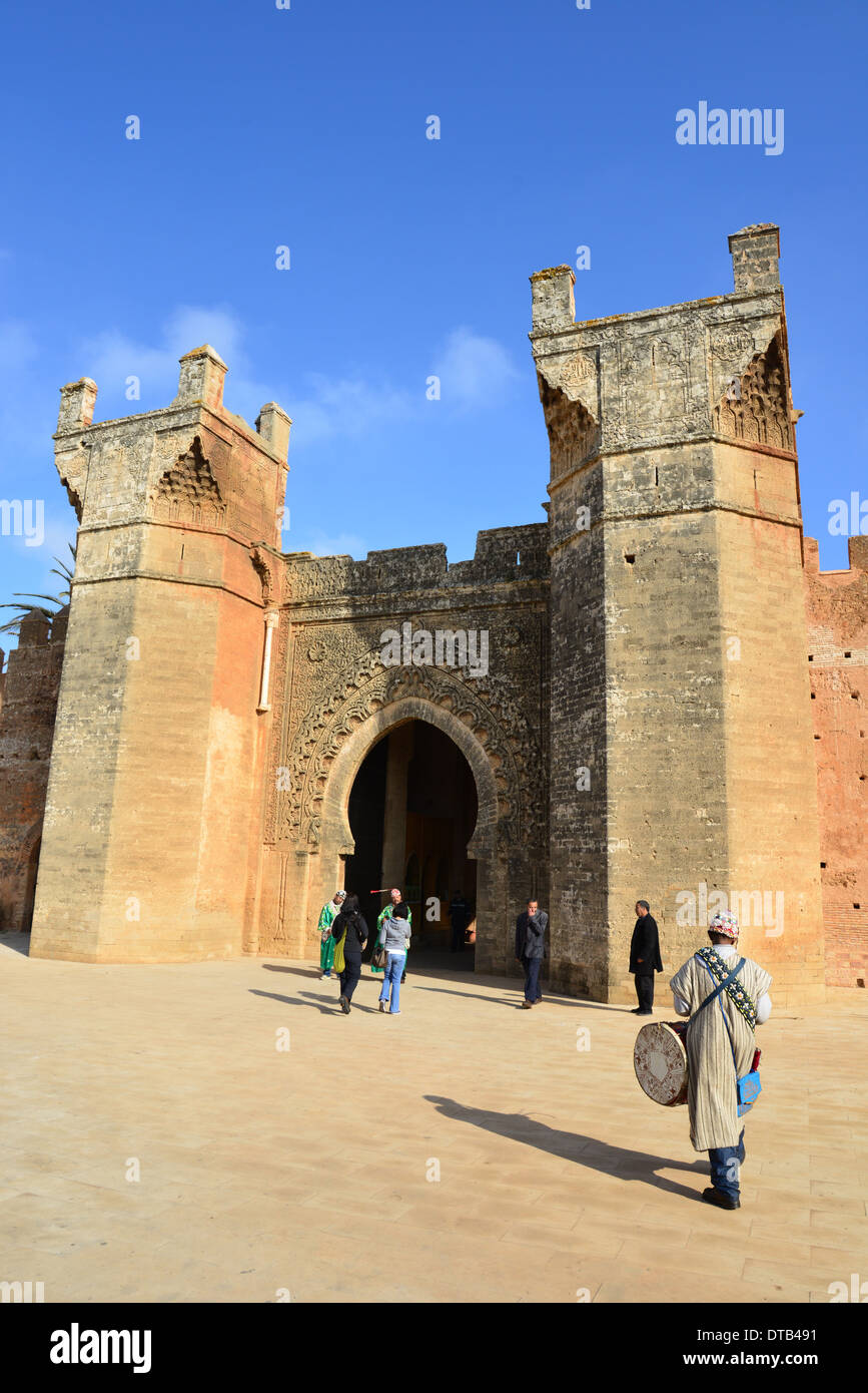 Entrance gate to Chellah (Sala Colonia) Roman archaeological site ...