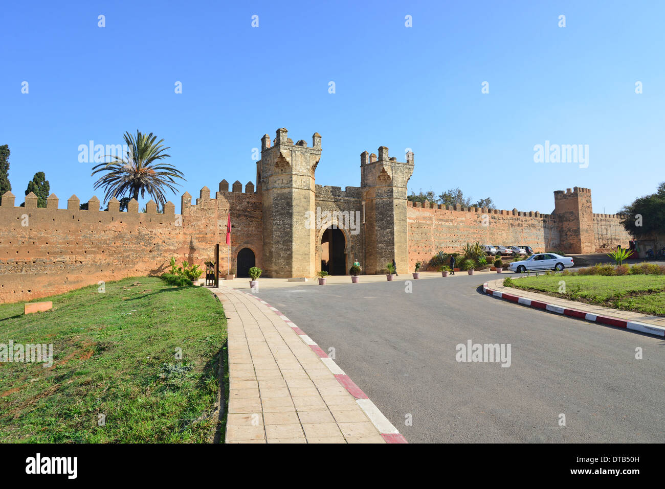 Entrance gate to Chellah (Sala Colonia) Roman archaeological site ...