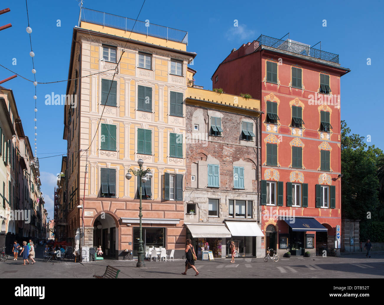 Chiavari, Italy, residential, near Piazza Mazzini Stock Photo - Alamy