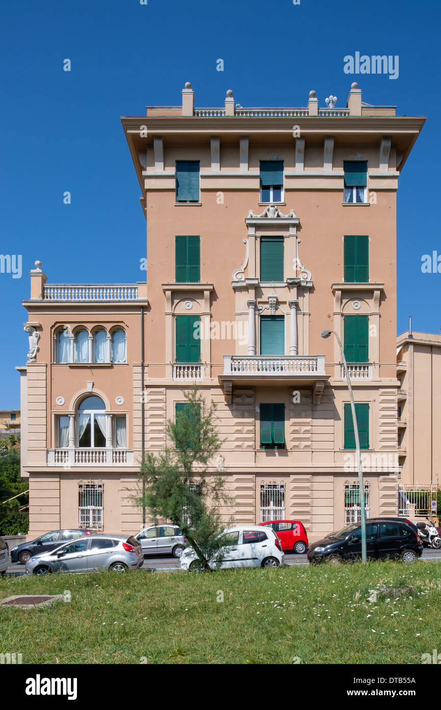 Genoa, Italy, House in Viale Nazario Sauro in Genova- Albaro Stock ...