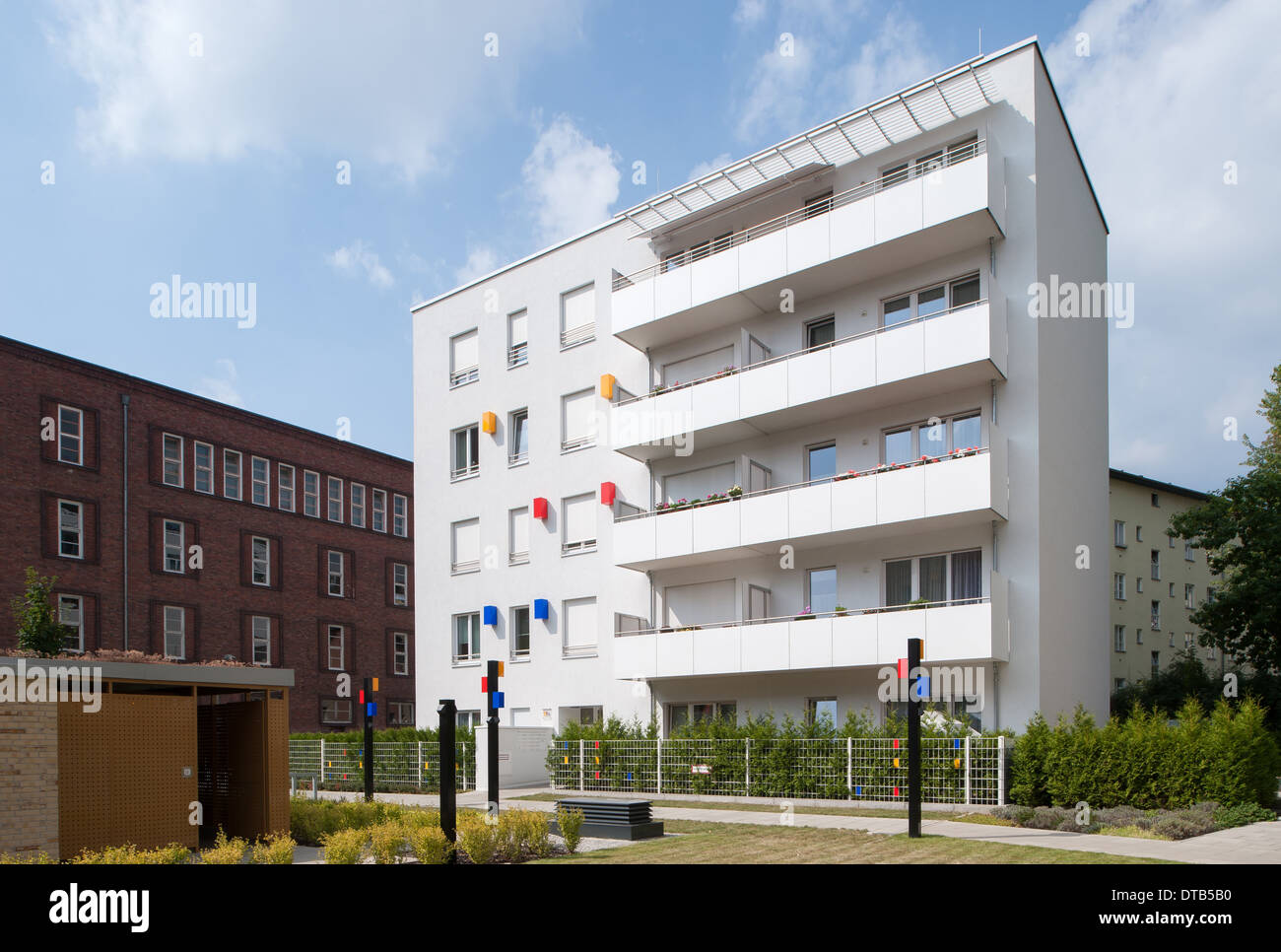 Berlin, Germany, residential buildings in Berlin- Weissensee Stock ...