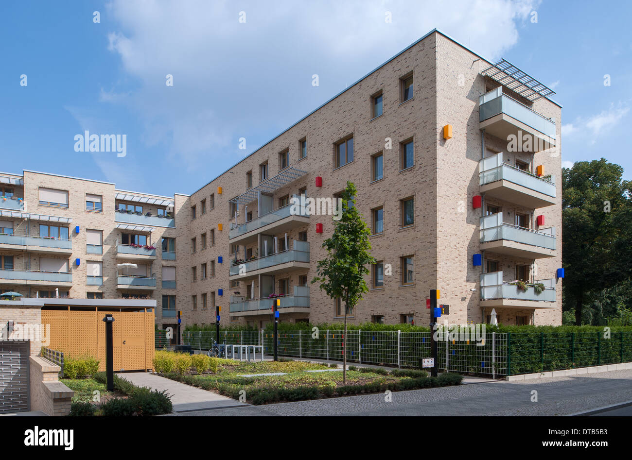 Berlin, Germany, residential buildings in Berlin- Weissensee Stock ...